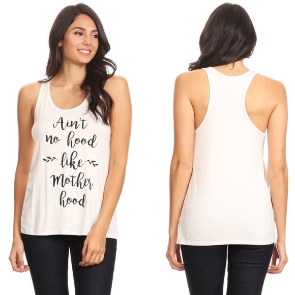 BellanBlue | Tops | Mom Graphic Tank Ivory | Poshmark
